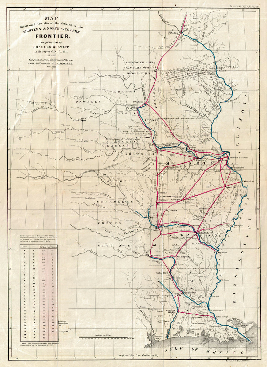 (West) Map Illustrating the plan of the defences of the Western & – The ...