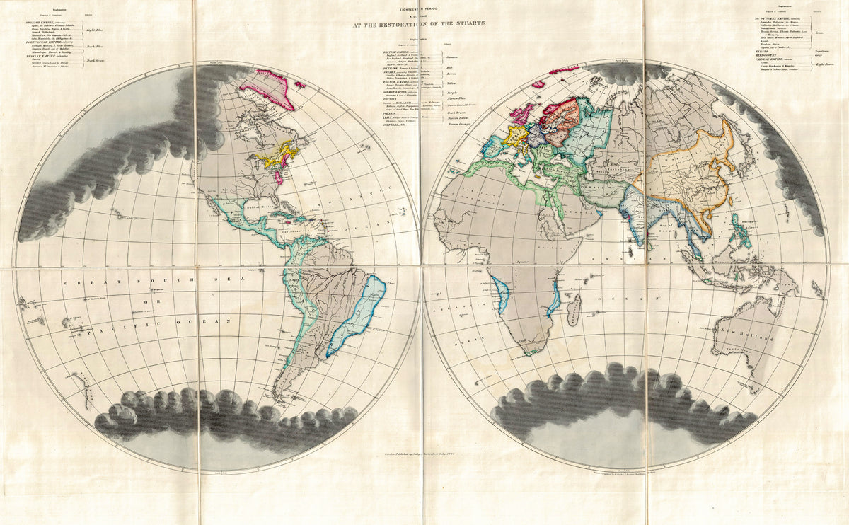 (World - Historical) Eighteenth Period A.D. 1660 At The Restoration Of ...