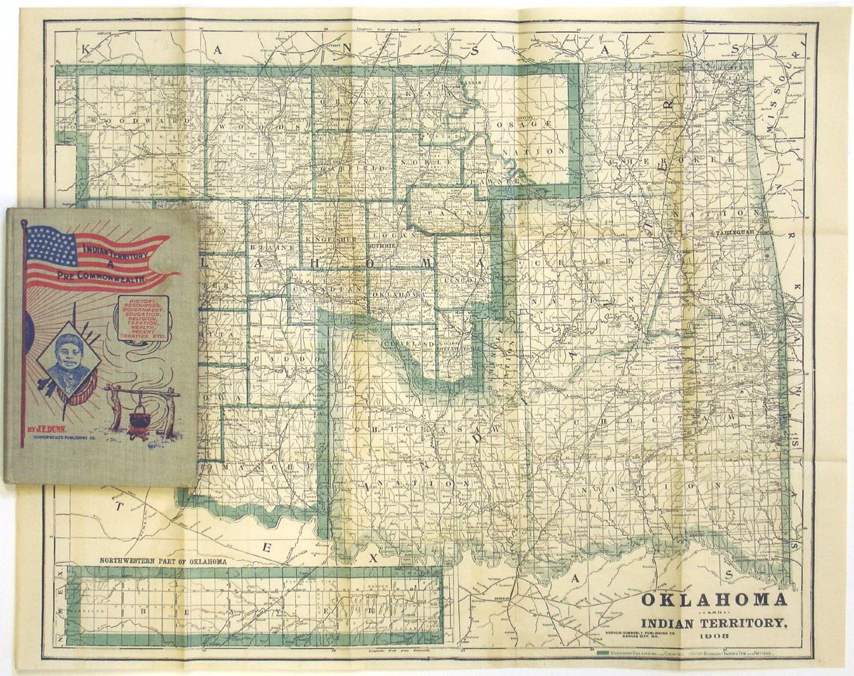 (Oklahoma) Oklahoma and Indian Territory – The Old Map Gallery