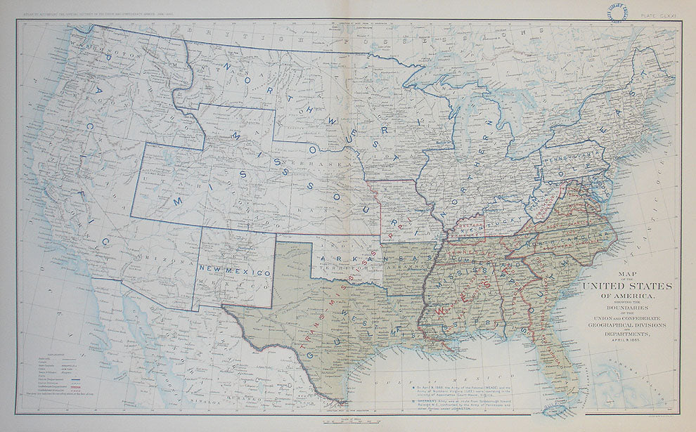 United States (Civil War 1865) – The Old Map Gallery