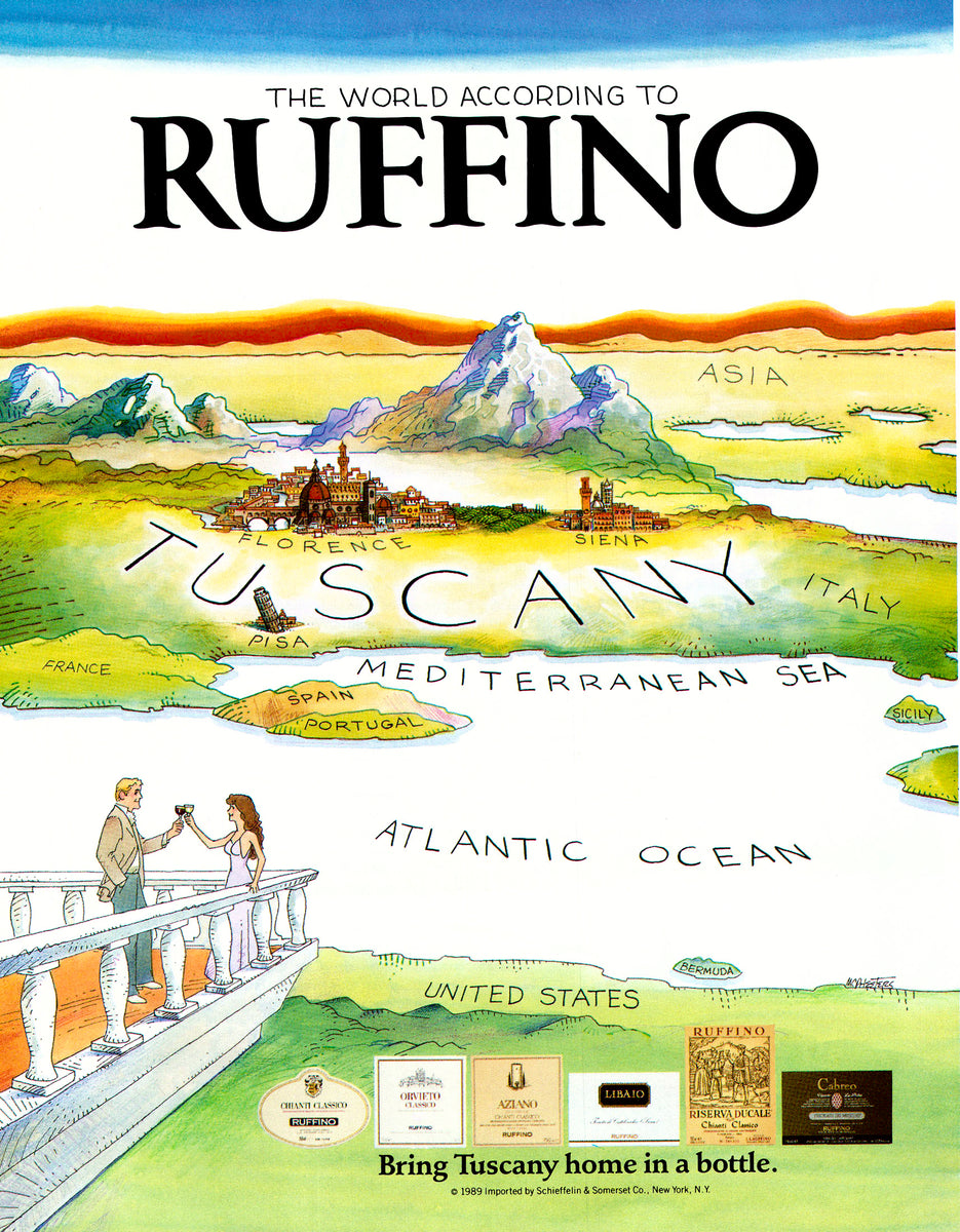 (Italy -Tuscany) The World According To Ruffino – The Old Map Gallery