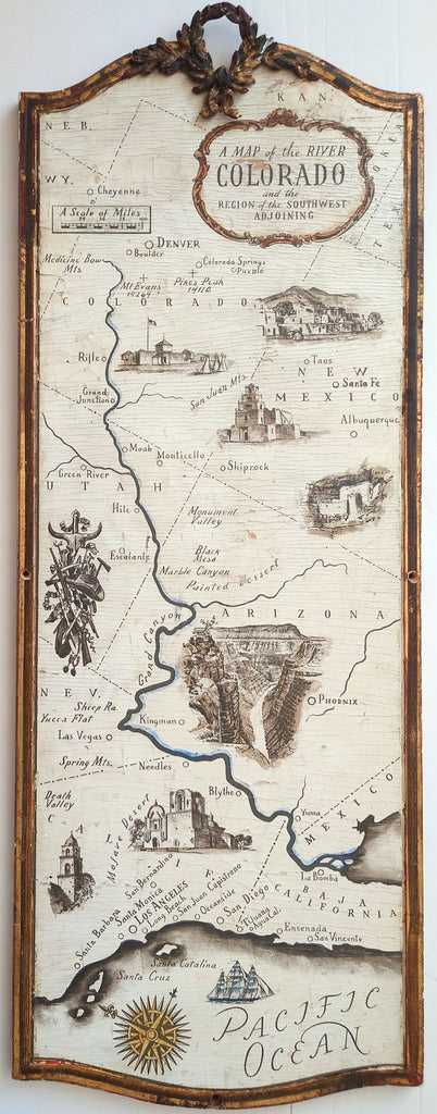 (Southwest - Colorado River) A Map of the River Colorado and... – The ...
