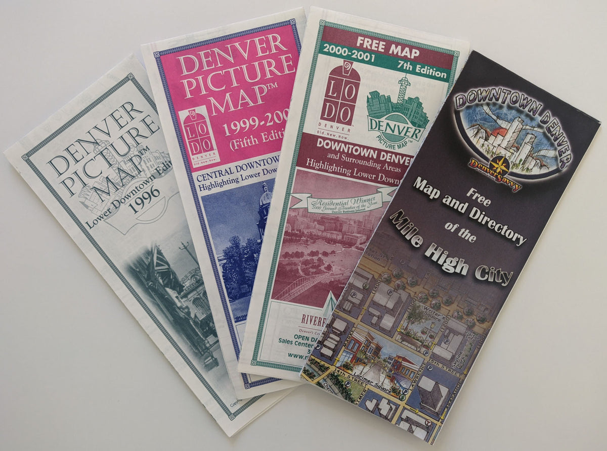 (Denver downtown) Denver maps 1996-2009 – The Old Map Gallery