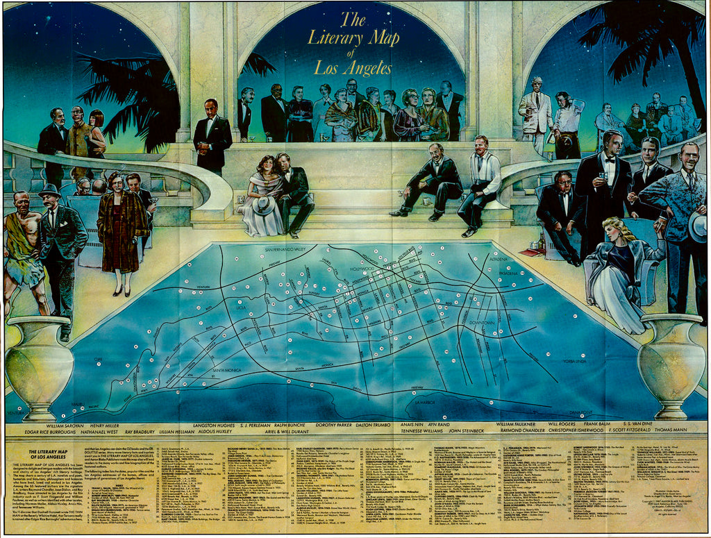 (Thematic - Literary L.A.) The Literary Map of Los Angeles – The Old ...