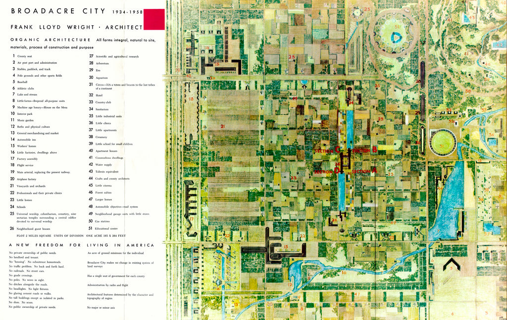(Thematic - Architecture) Broadacre City – The Old Map Gallery