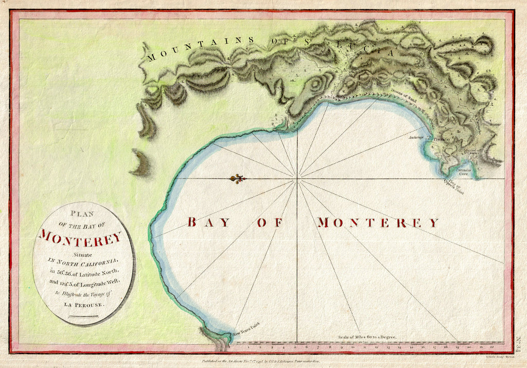 (CA - Monterey) Plan of the Bay of Monterey – The Old Map Gallery