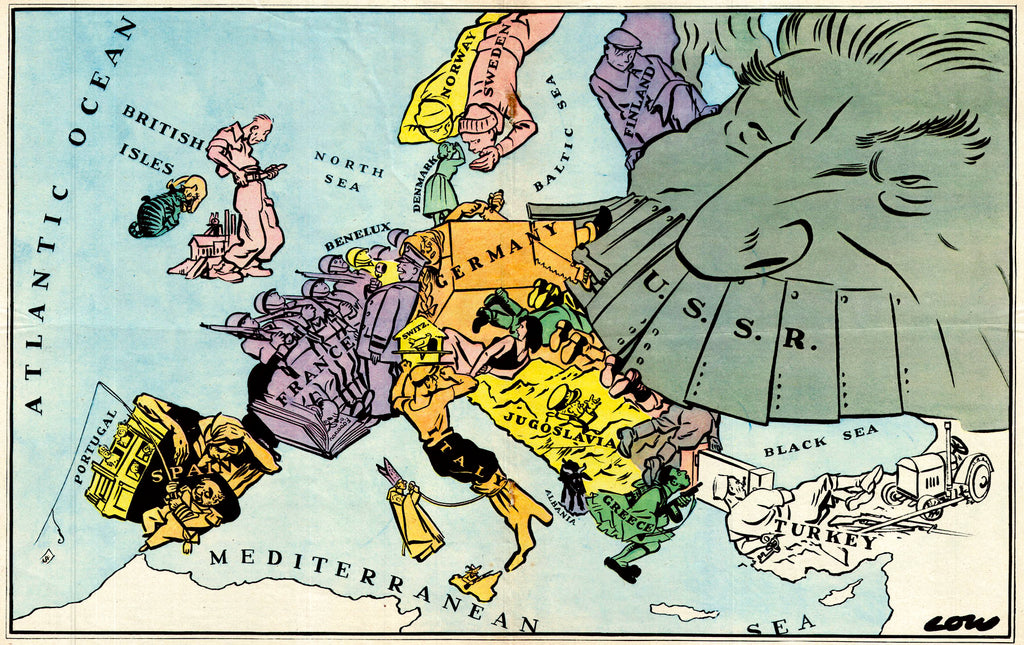 (Thematic - Europe) (Post War Political) – The Old Map Gallery