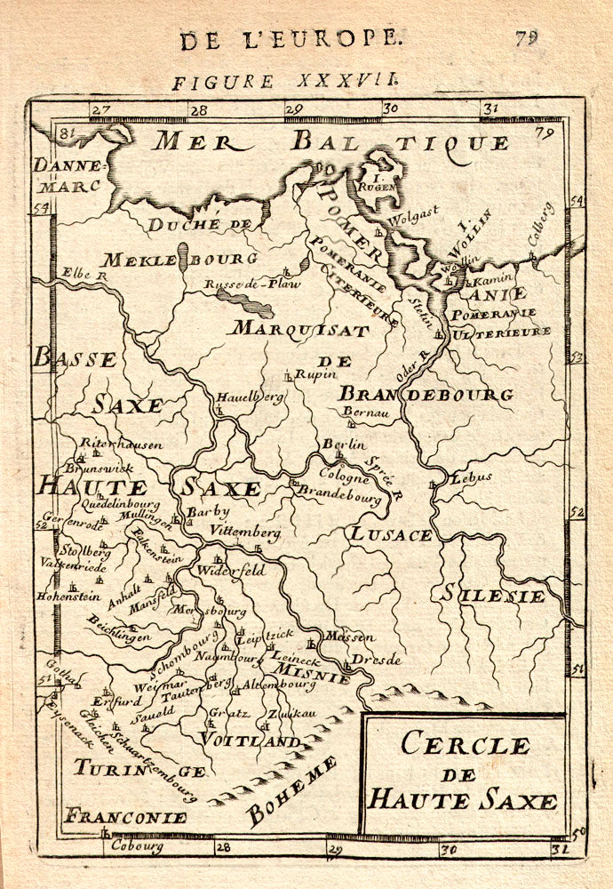 (Germany) Cercle De Haute Saxe – The Old Map Gallery