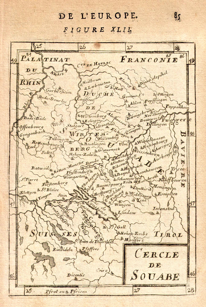 (Germany) Cercle De Souabe – The Old Map Gallery