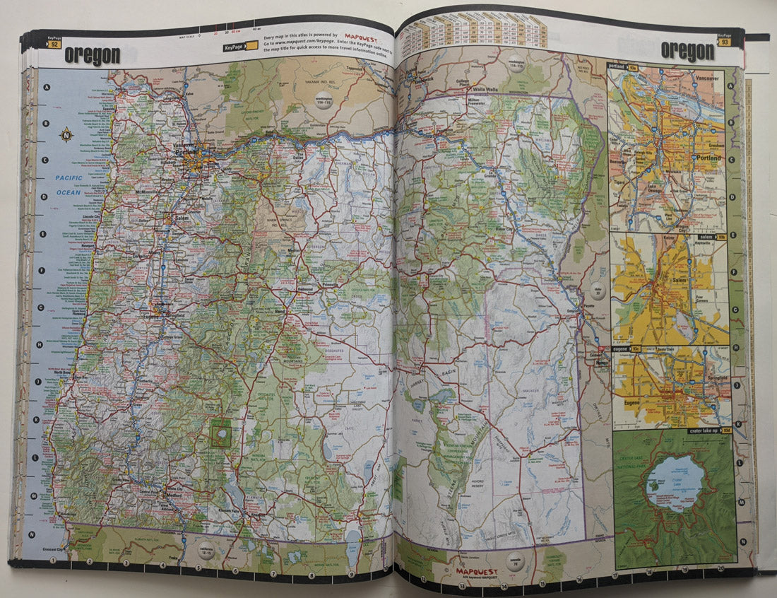 (U.S.) the MapQuest Altas Internet-Powered Road Atlas – The Old Map Gallery