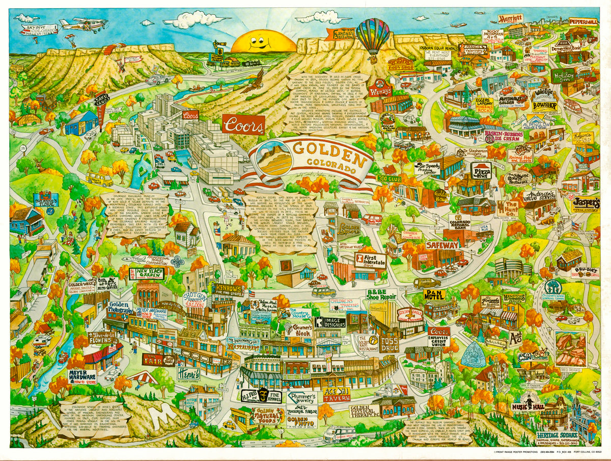 (CO. - Golden) Golden Colorado – The Old Map Gallery