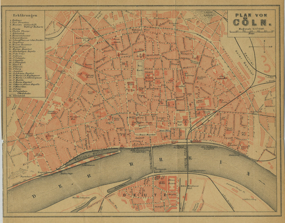Plan Von Cöln – The Old Map Gallery