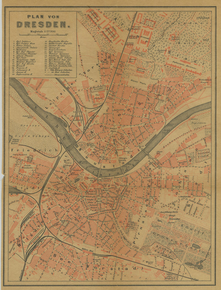 Plan Von Dresden. – The Old Map Gallery