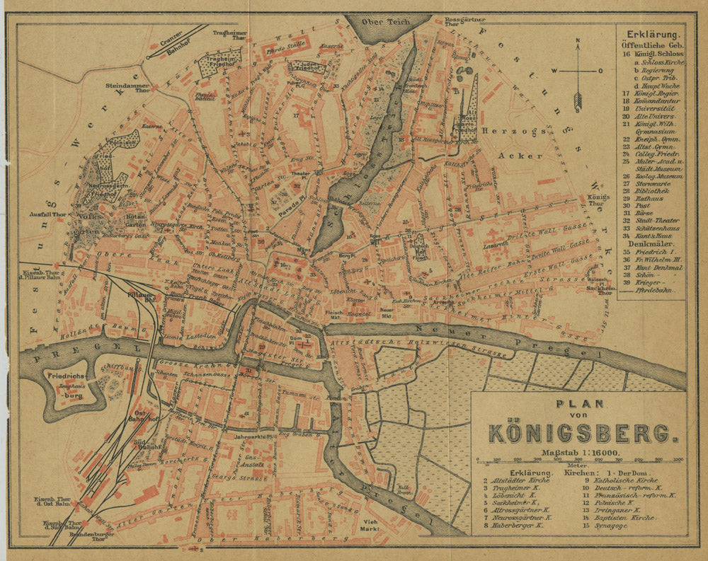Plan Von Königsberg – The Old Map Gallery