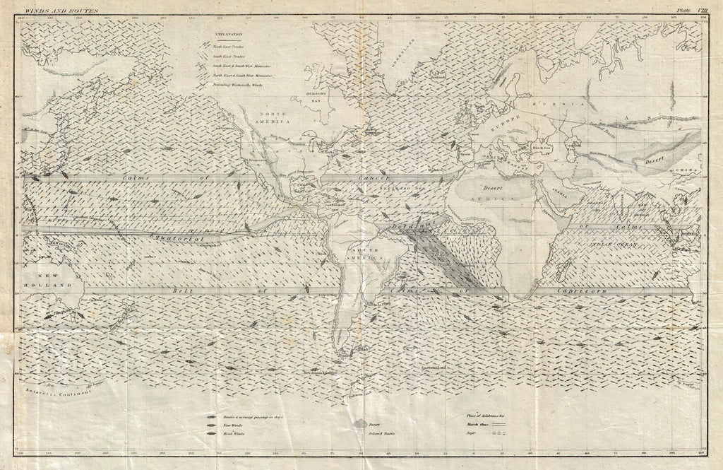 (World) Winds And Routes – The Old Map Gallery