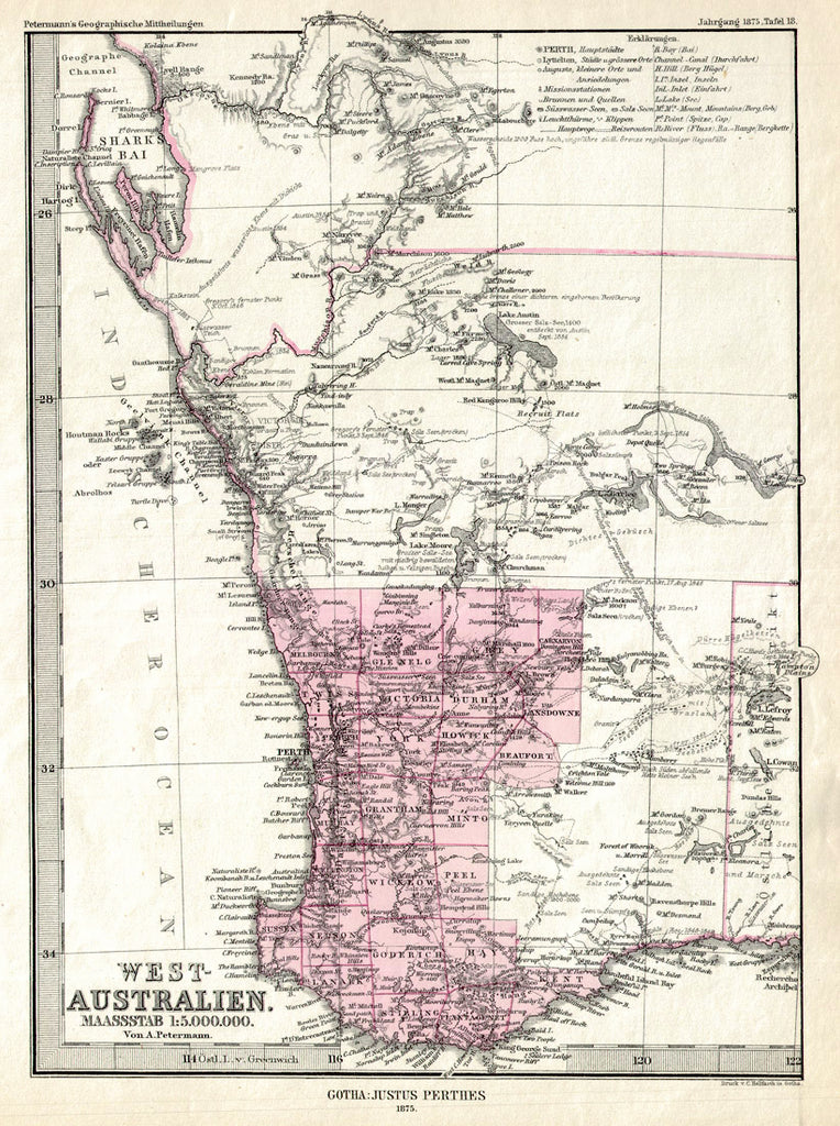 (Australia - West) West Australien. – The Old Map Gallery