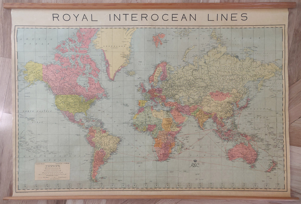 (World) Royal Interocean Lines – The Old Map Gallery