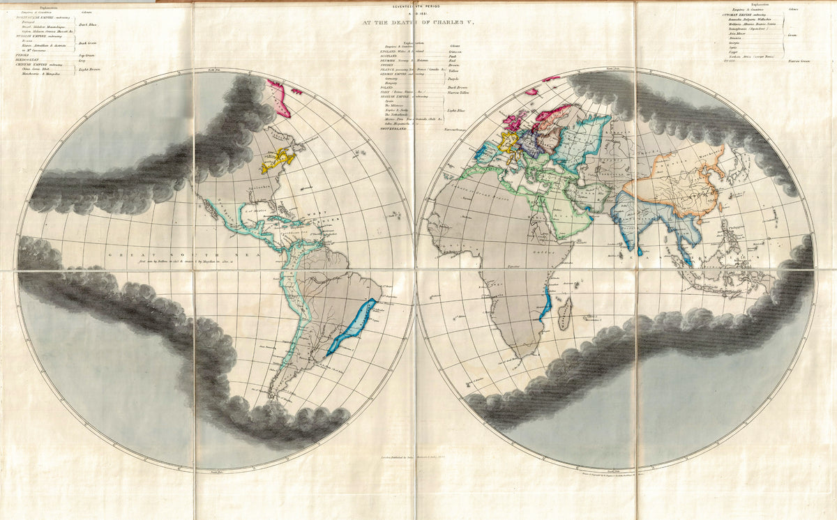 (World - Historical) Seventeenth Period A.D. 1551. At the Death of Cha ...