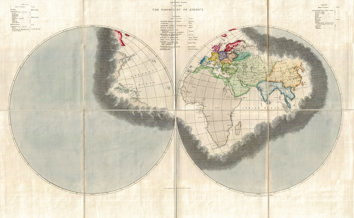 (World - Historical) Sixteenth Period A.D. 1498 The Discovery Of Ameri ...