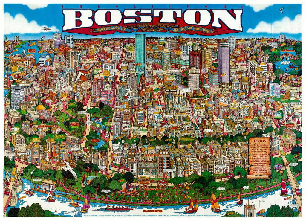 (MA. - Boston) The City Of Boston - Birthplace Of American Freedom ...