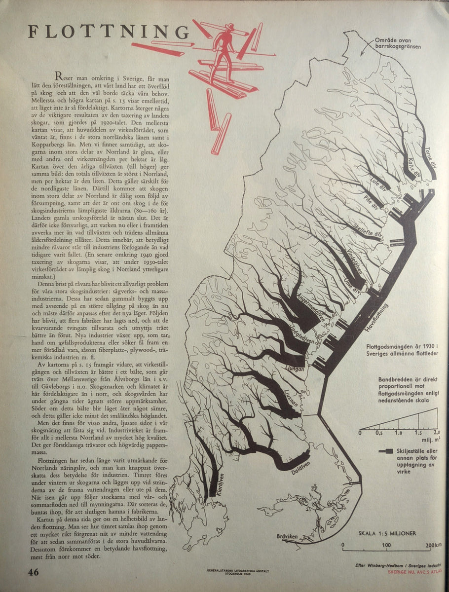 (Sweden) Sverige Nu - AVC:s ATLAS – The Old Map Gallery