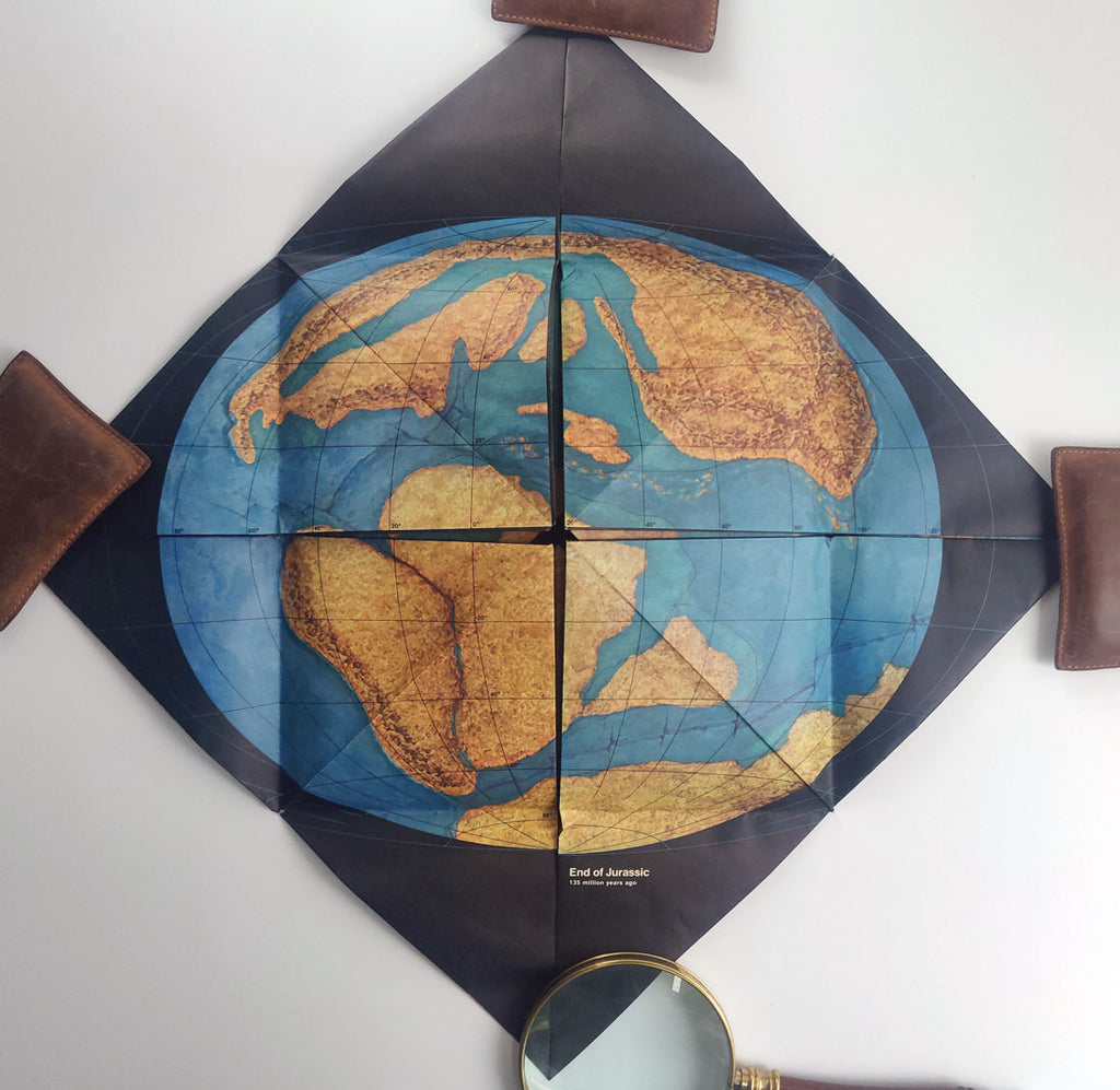 World The Folding Earth The Old Map Gallery