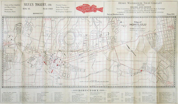 Map of Honolulu... – The Old Map Gallery