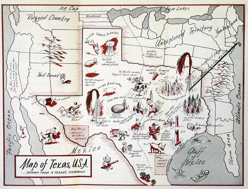 (Texas) Map of Texas, U.S.A. – The Old Map Gallery
