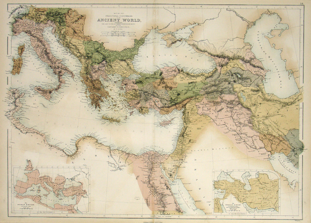 Map of the Principal Countries of the Ancient World, extending – The ...