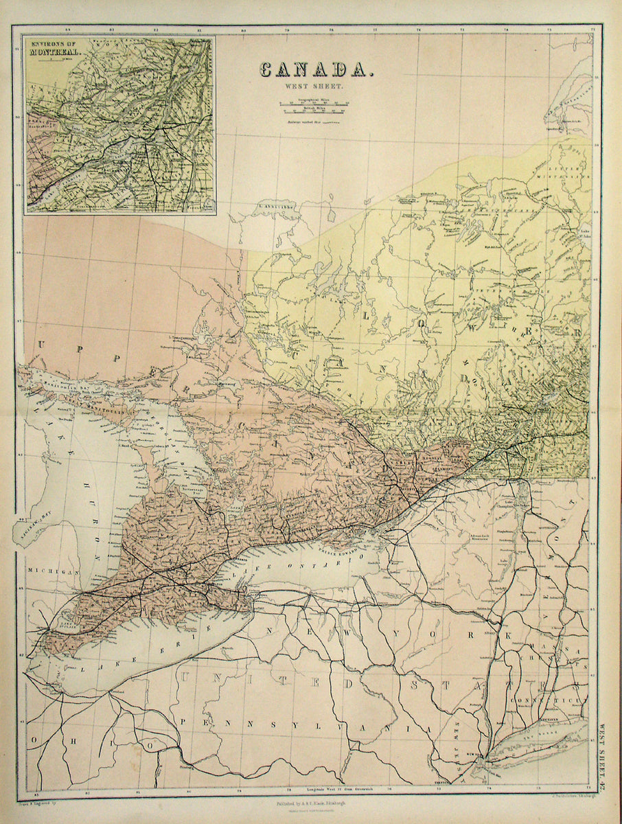 Canada West Sheet – The Old Map Gallery