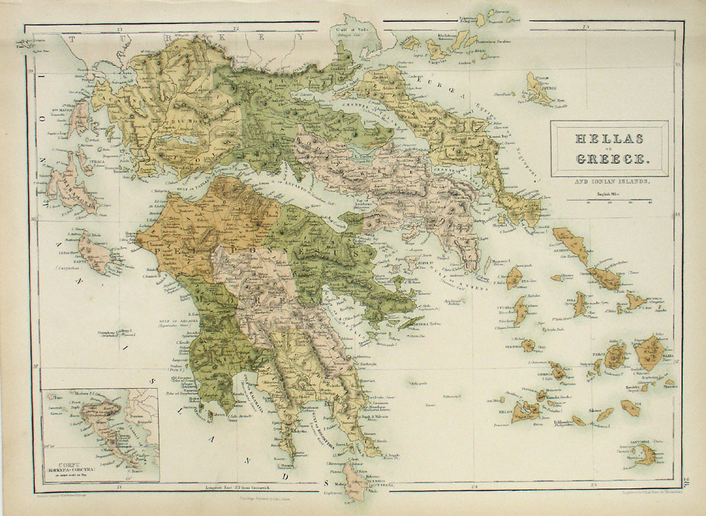 Hellas or Greece – The Old Map Gallery