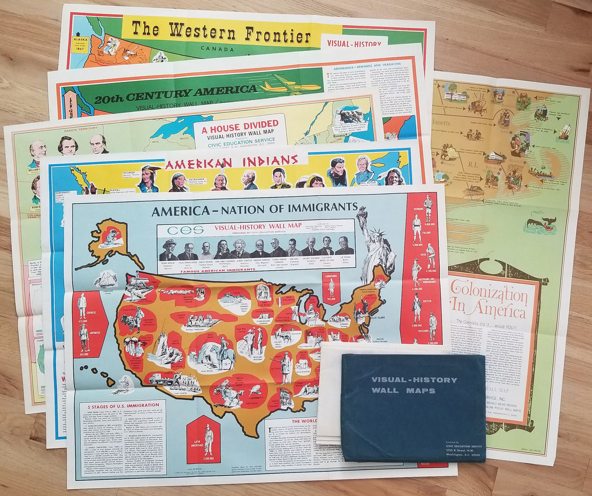 (U.S.) Visual-History Wall Maps – The Old Map Gallery