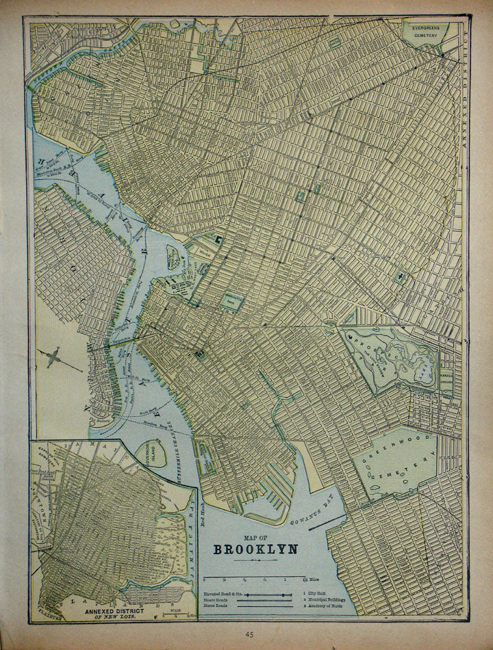 Map of Brooklyn – The Old Map Gallery