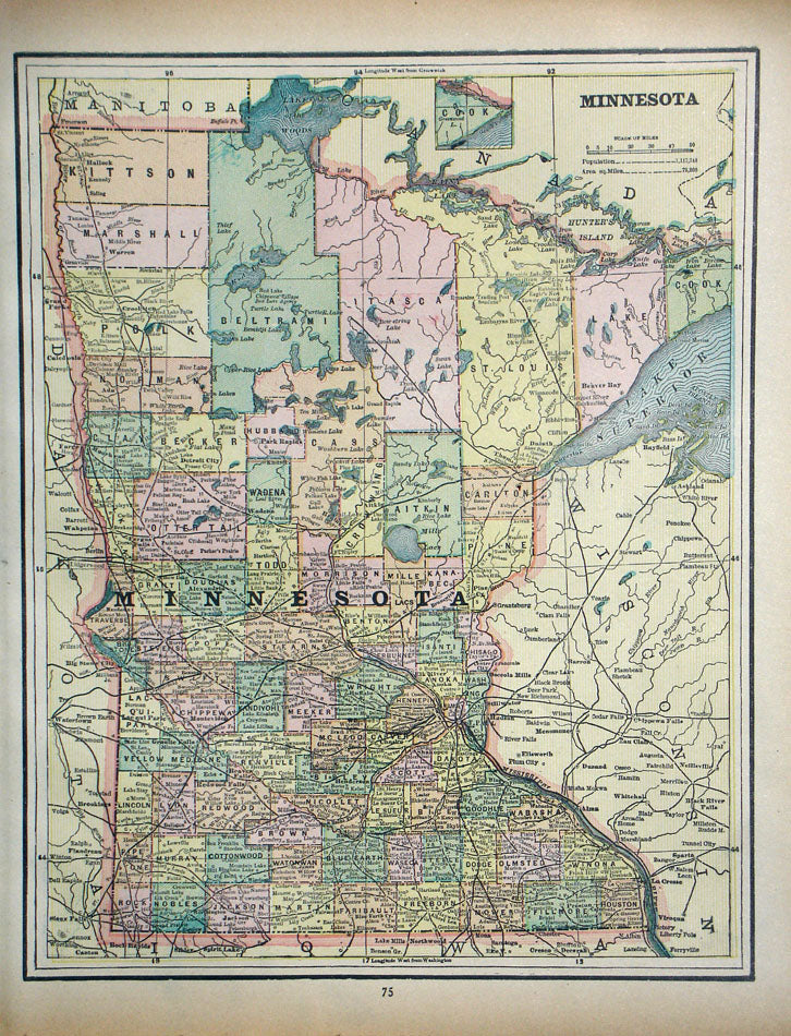 Minnesota – The Old Map Gallery