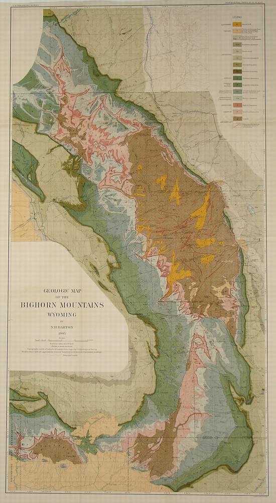 (Wyoming - Bighorns) Geologic Map of the Bighorn Mountains Wyomi – The ...