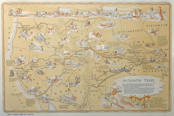 (US West-Mormon Trail) Mormon Trail – The Old Map Gallery