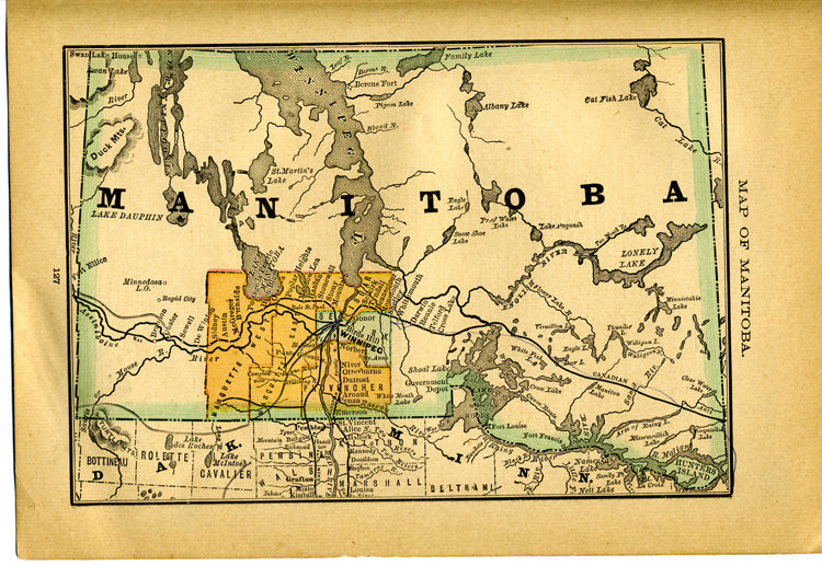 Map of Manitoba – The Old Map Gallery
