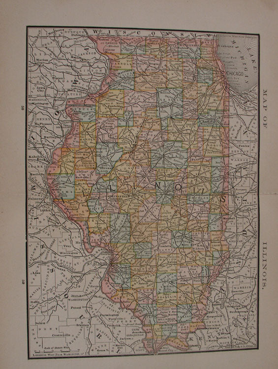 Map of Illinois – The Old Map Gallery