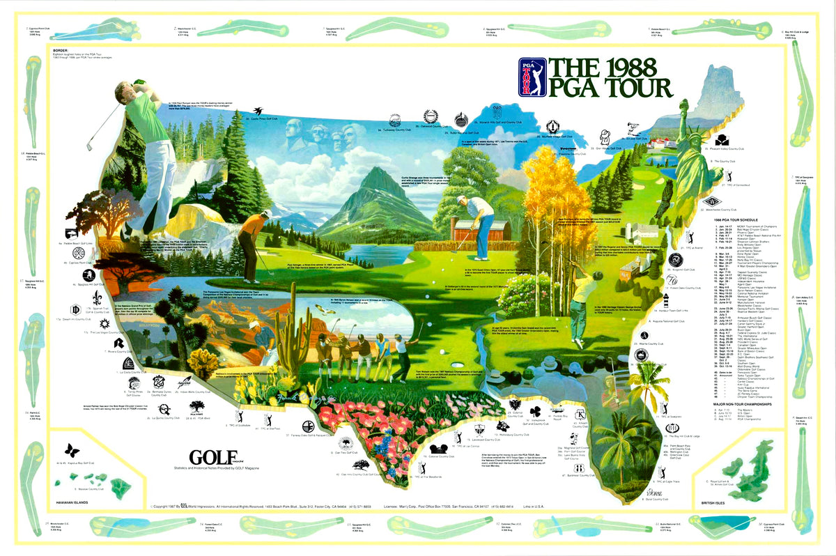(US Golf) PGA GOLF – The Old Map Gallery