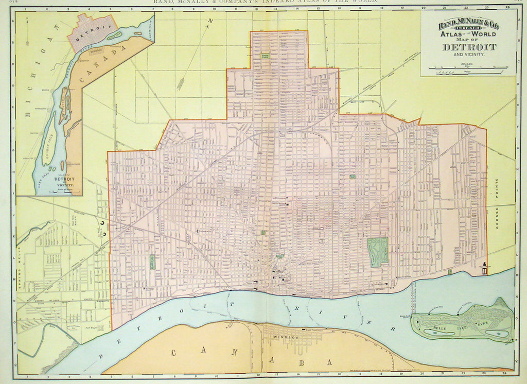 Detroit and Vicinity – The Old Map Gallery