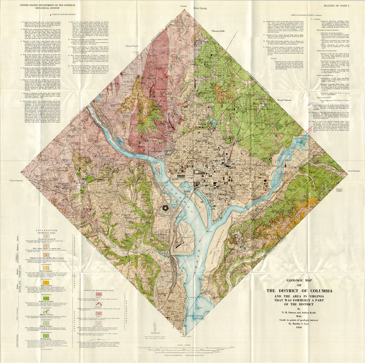 (D.C.) Geologic Map of ... – The Old Map Gallery