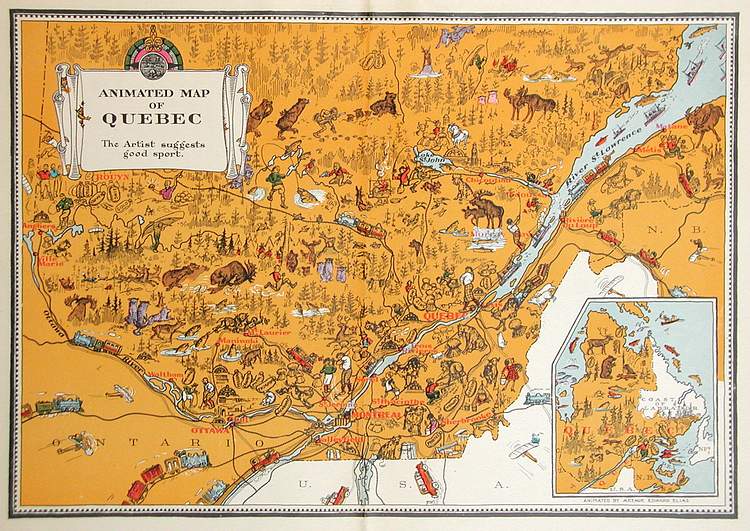 Animated Map of Quebec – The Old Map Gallery