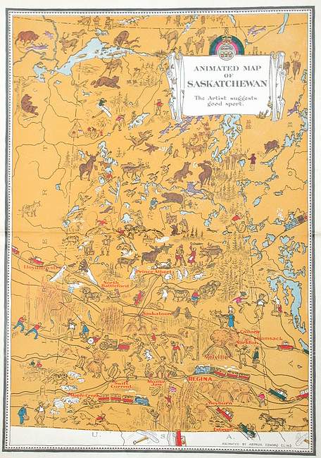 Animated Map of Saskatchewan – The Old Map Gallery