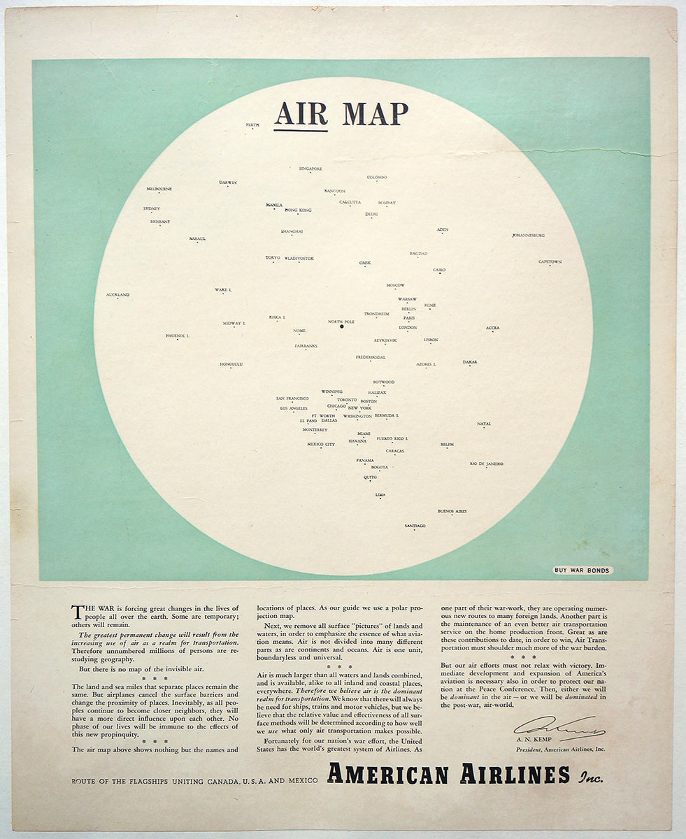 (Thematic-Air Age) Air Map – The Old Map Gallery