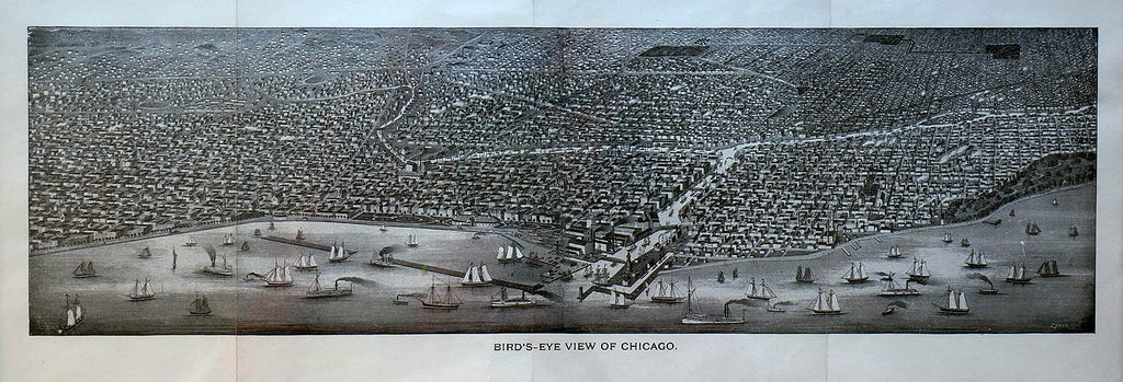 (Il.-Chicago) Bird's-Eye View of Chicago. – The Old Map Gallery
