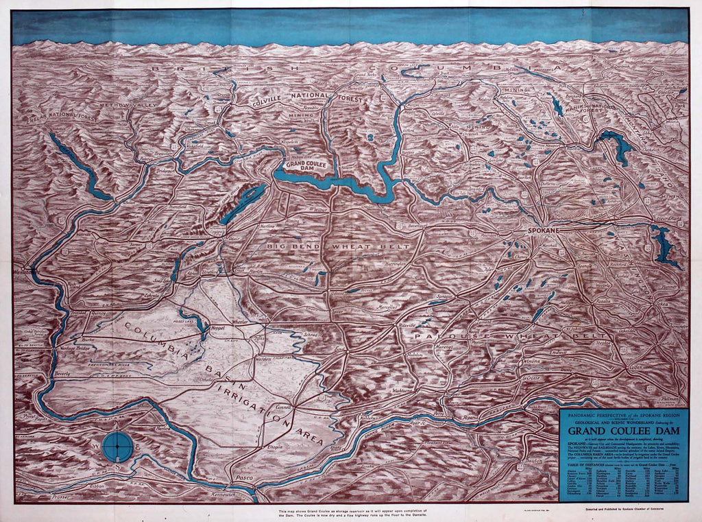 (WA) Grand Coulee Dam – The Old Map Gallery