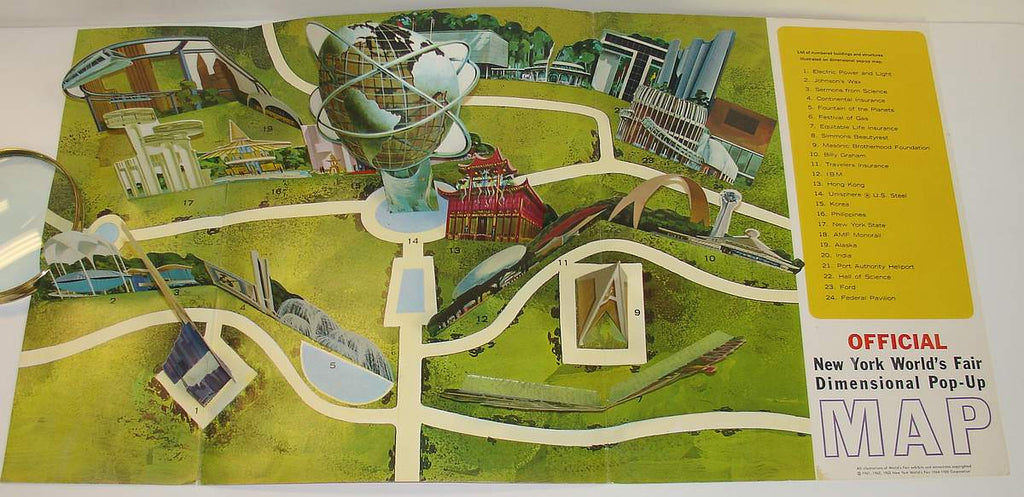 (New York - '64 Worlds Fair) Fair Map – The Old Map Gallery
