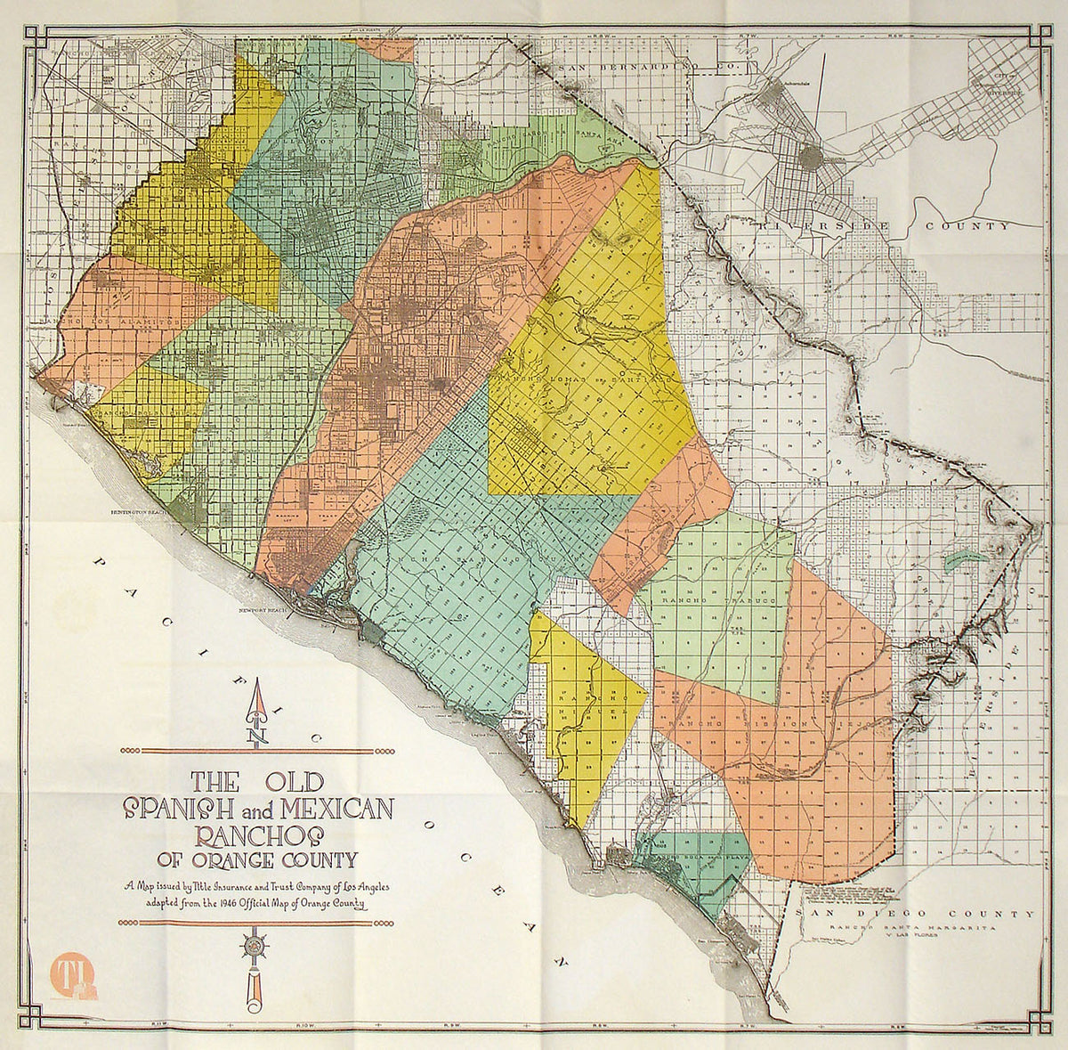 (CA. - Orange County) The Old Spanish and Mexican... – The Old Map Gallery