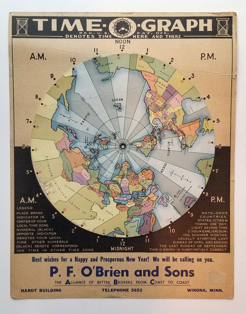 (World-Thematic) Time-O-Graph – The Old Map Gallery