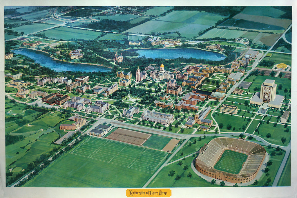 (IN. - Notre Dame) University of Notre Dame – The Old Map Gallery